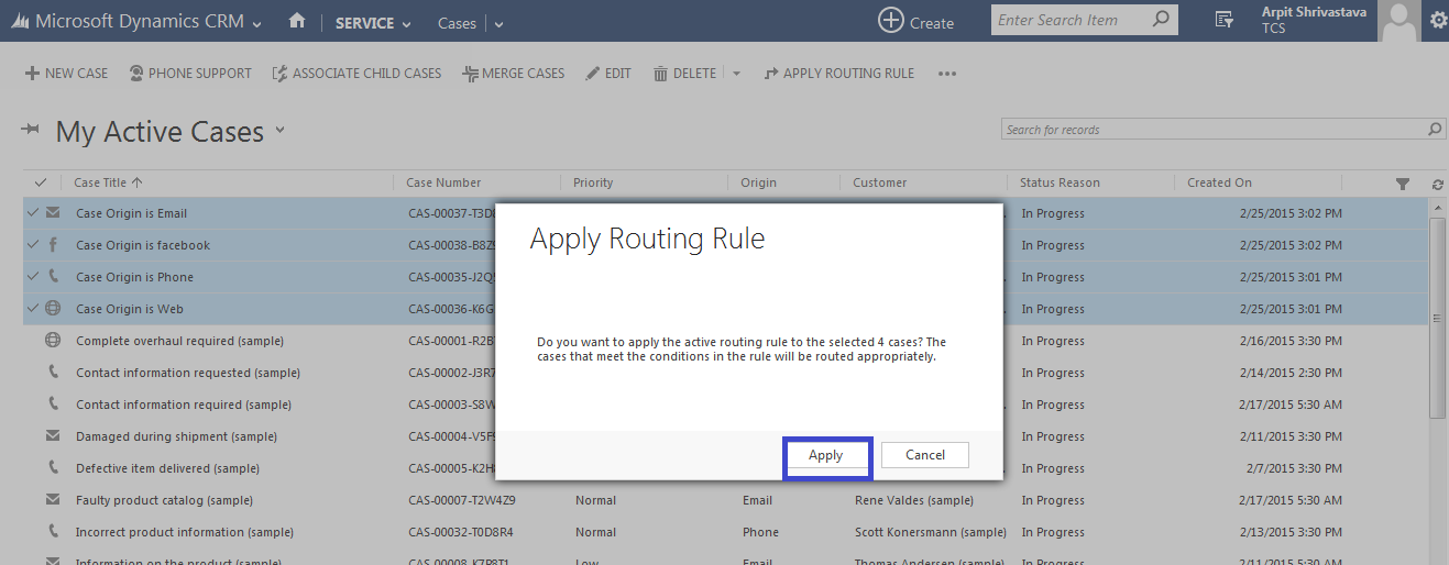 Arpit's Dynamics 365 Blog: CRM 2013 - Routing Rule Set in Dynamic CRM