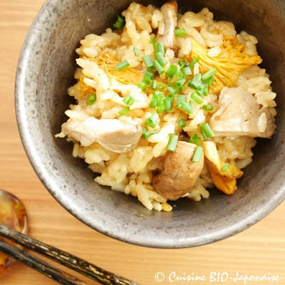 Cuisine BIO-Japonaise: Kinoko gohan (riz aux champignons)