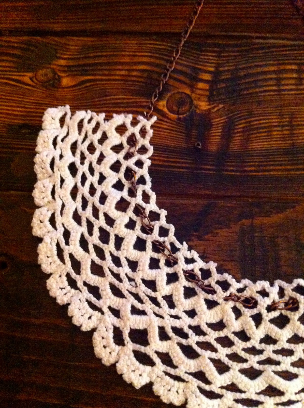 The Modernette.: DIY Doily Collar Necklace