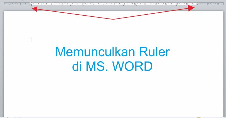 Cara Mudah Memunculkan Penggaris atau Ruler di MS. WORD Semua Versi ...