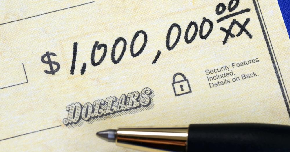 Feliz y Saludable: Visualización del cheque de uno ó de 10 millones de ...