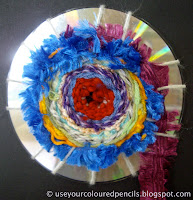 Use Your Coloured Pencils: Weaving on CDs