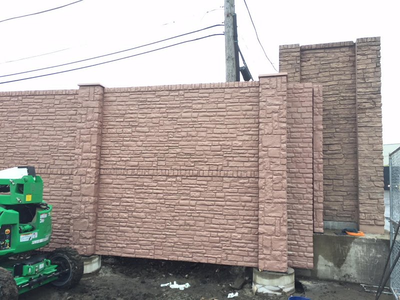 Crest Precast Concrete: Precast Security Wall installed in Evanston ...