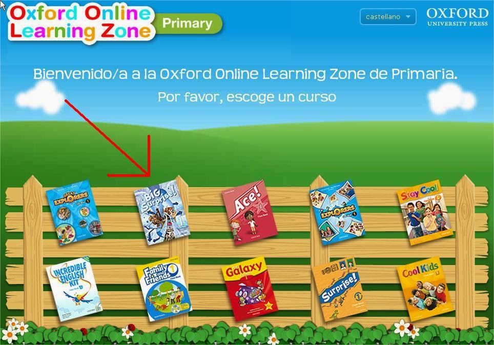 English classes 1, 2, 3: Oxford Online Learning Zone