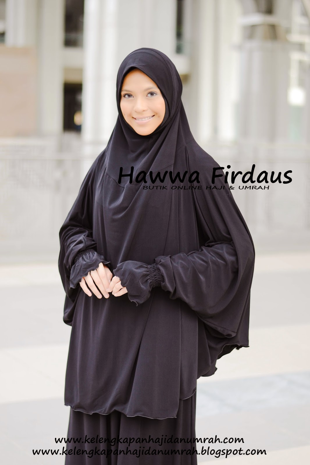 KELENGKAPAN HAJI DAN UMRAH: MINI TELEKUNG LENGAN HITAM