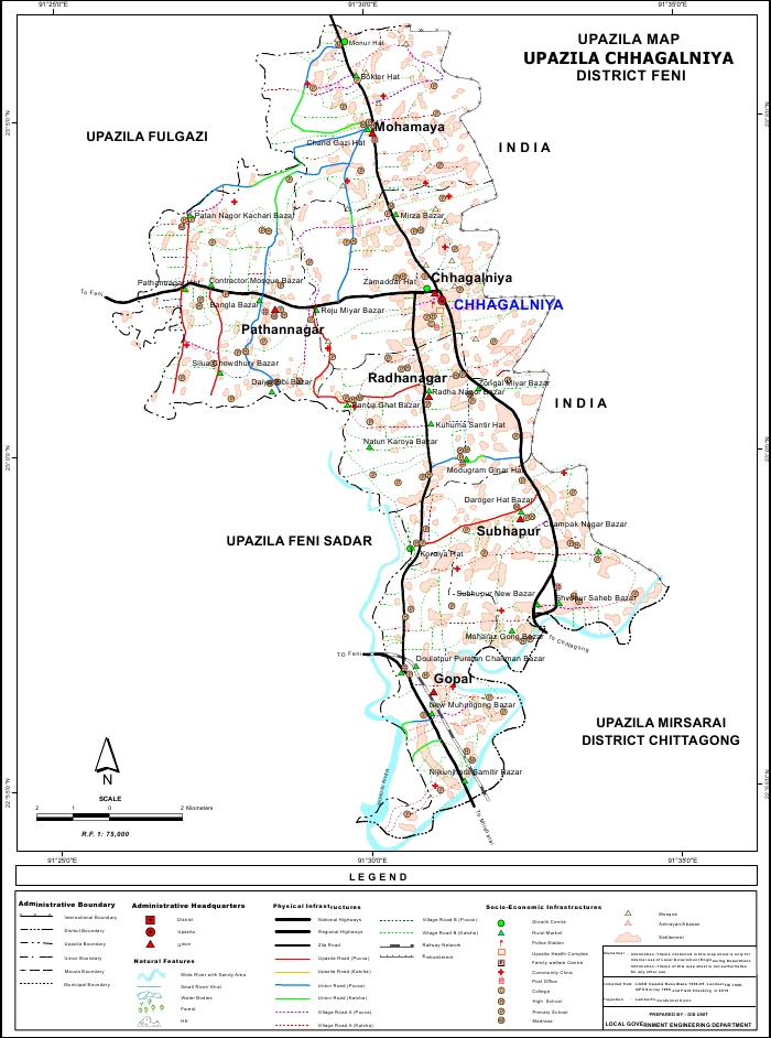 Mouza & Land Use Maps of Chhagalnaiya Upazila, Feni, Bangladesh ...
