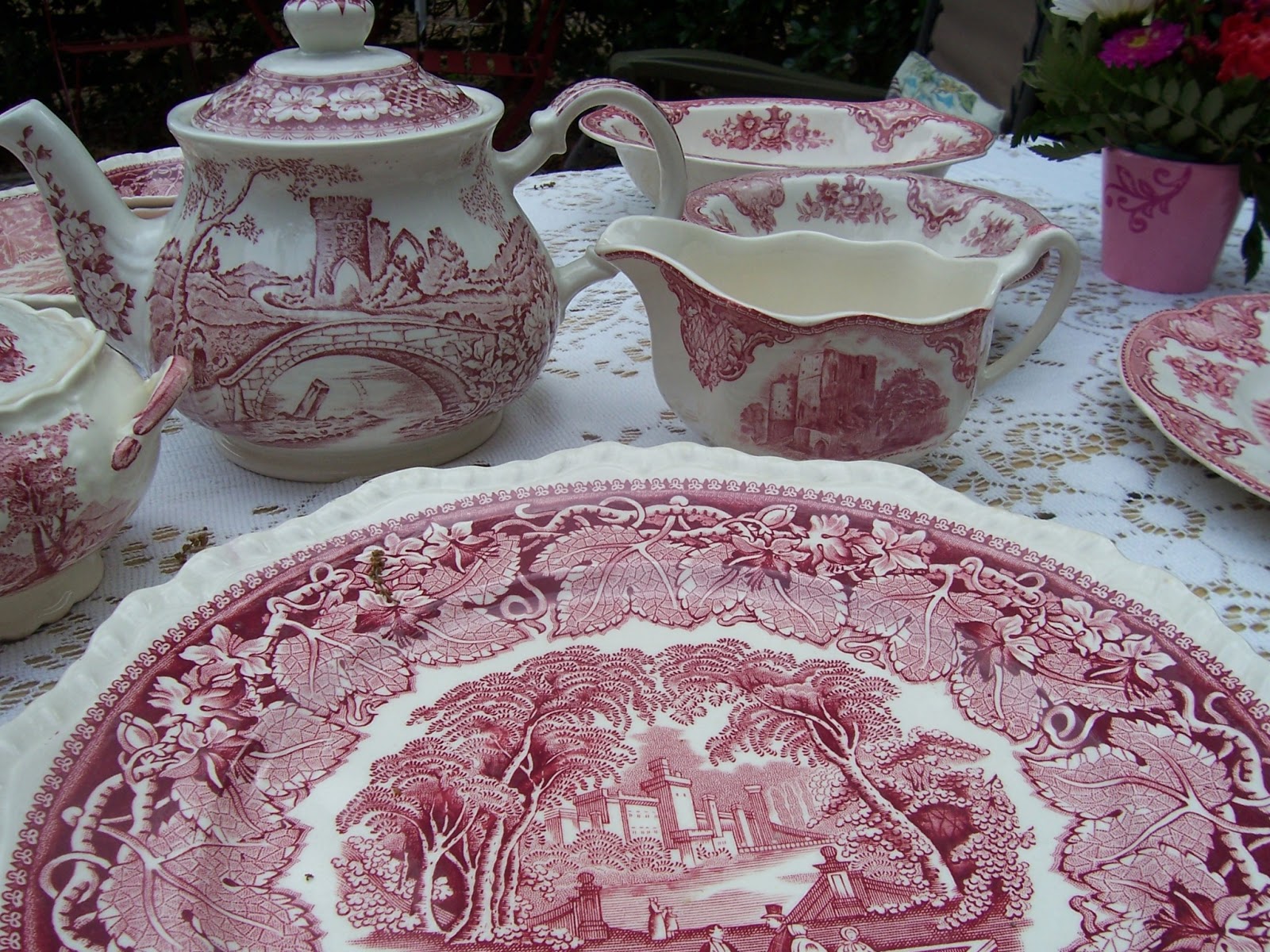 Two Cottages And Tea: Collecting Red Transferware