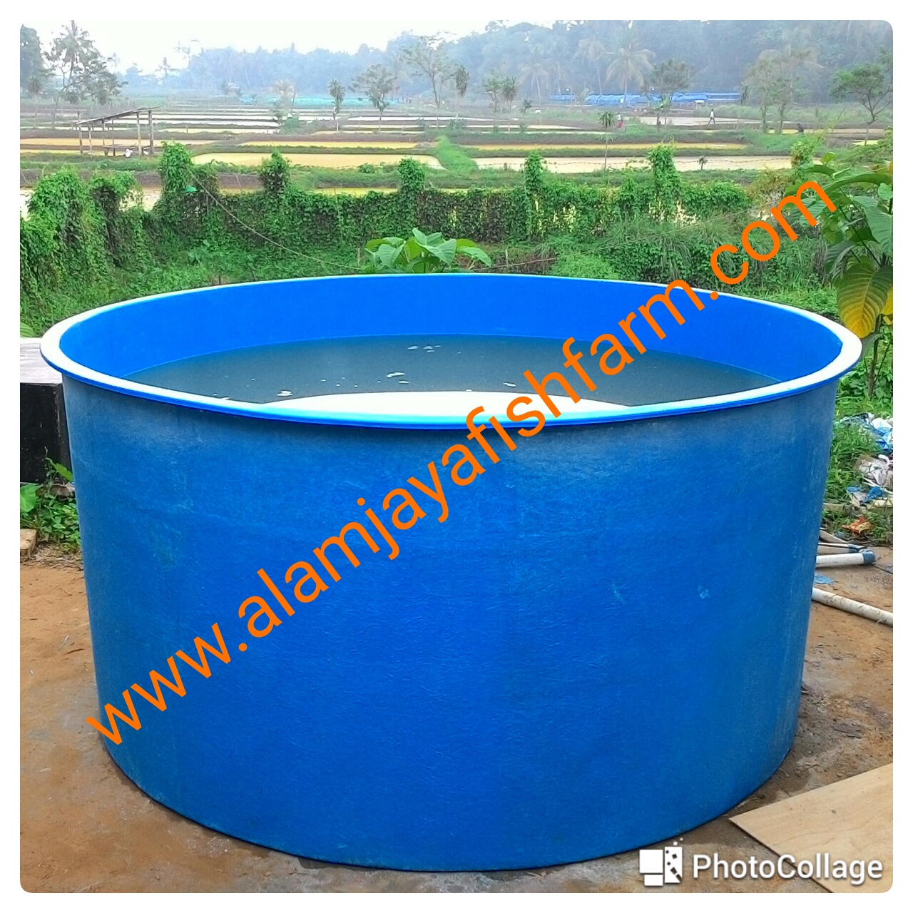 BAK FIBER KOLAM BULAT - phytoncatfishfarm