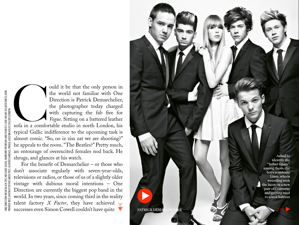 One Direction: Fotos y vídeo: 1D para Vogue