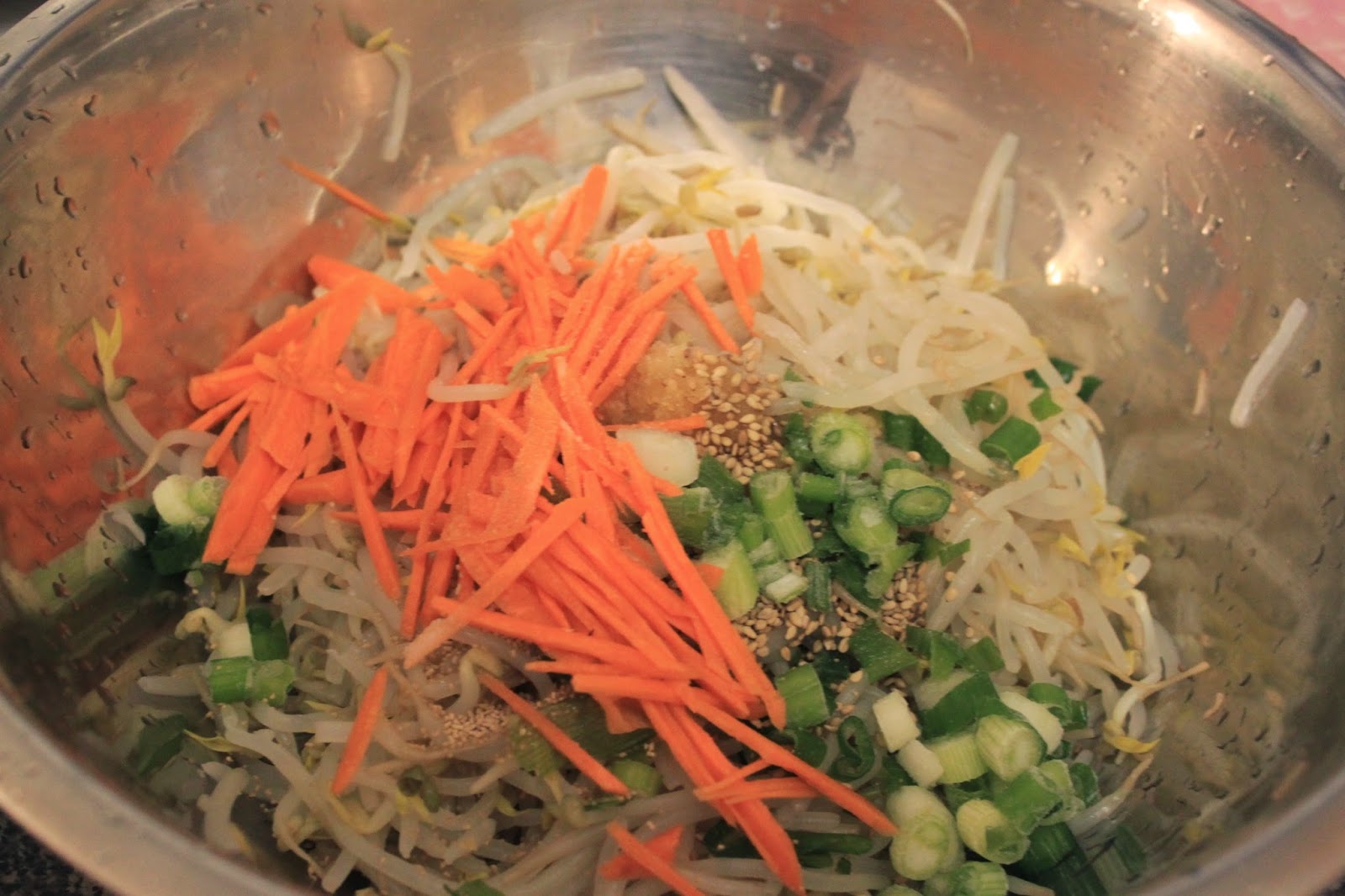 mung bean sprout mix (Sukjunamul) - Ms.J's Green Table