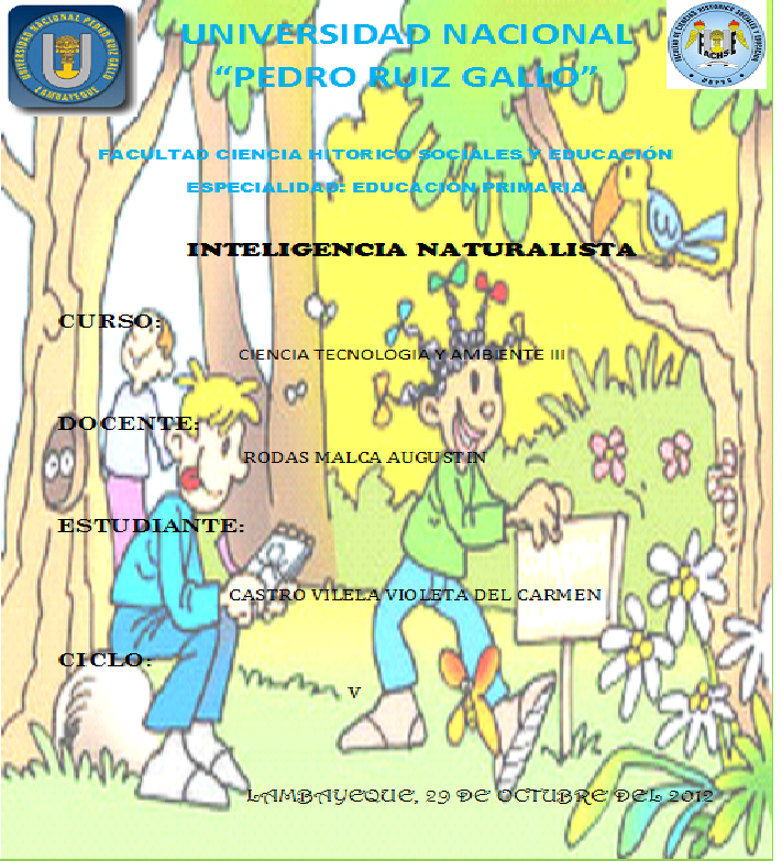 Con Ciencia para la Vida: INTELIGENCIA NATURALISTA (VIOLETA CASTRO)