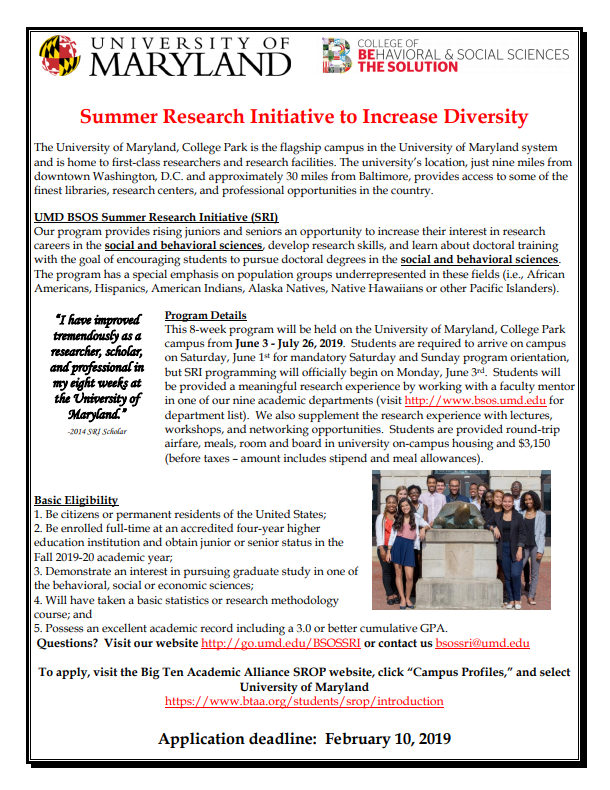 UMD Geographical Sciences Undergraduate Blog: January 2019