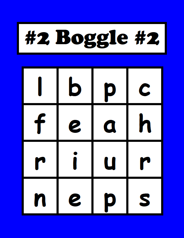 La classe de M. Hartnell: Boggle 2