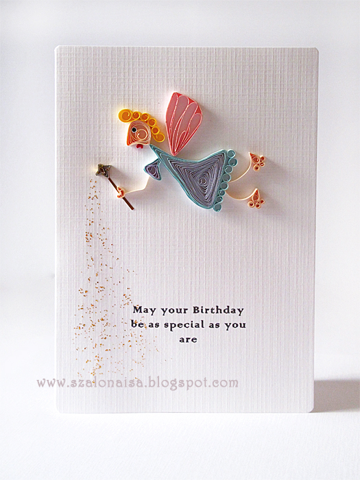 Quilled handmade cards - Szalonaisa's Wonderland: Quilled Ugly Birthday ...