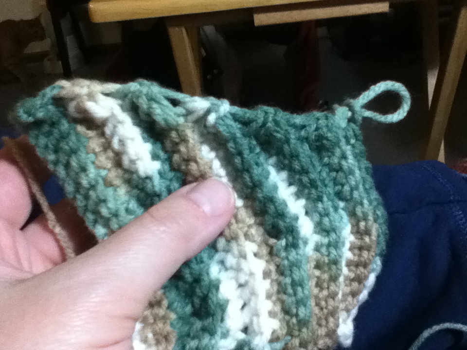 Crocheted Windmill Dishcloth