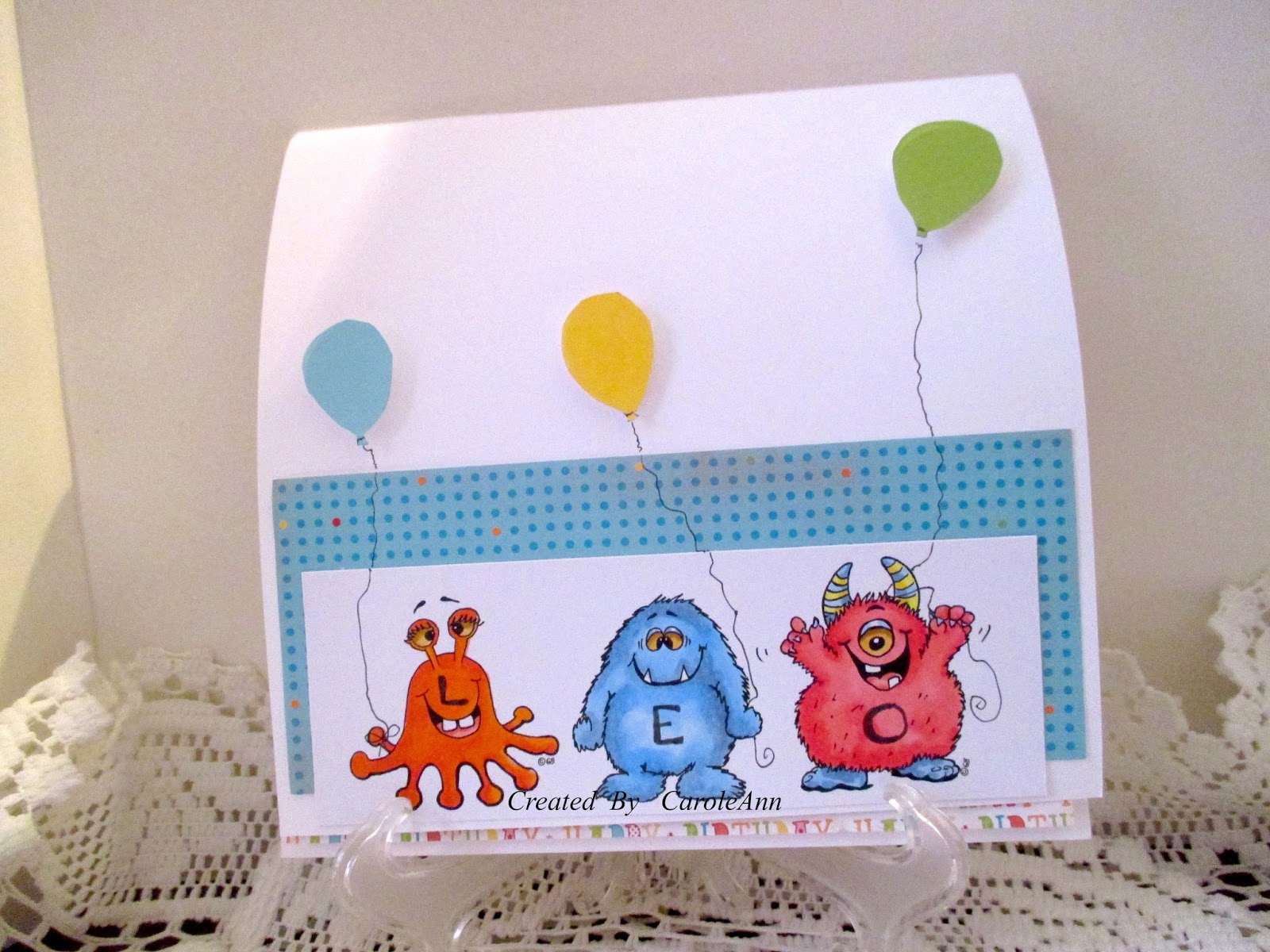 CG'S CARDS 4 U: MONSTER BIRTHDAY WISHES