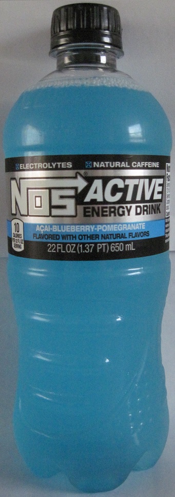 Caffeine King: NOS Active Acai Blueberry Pomegranate Energy Drink Review
