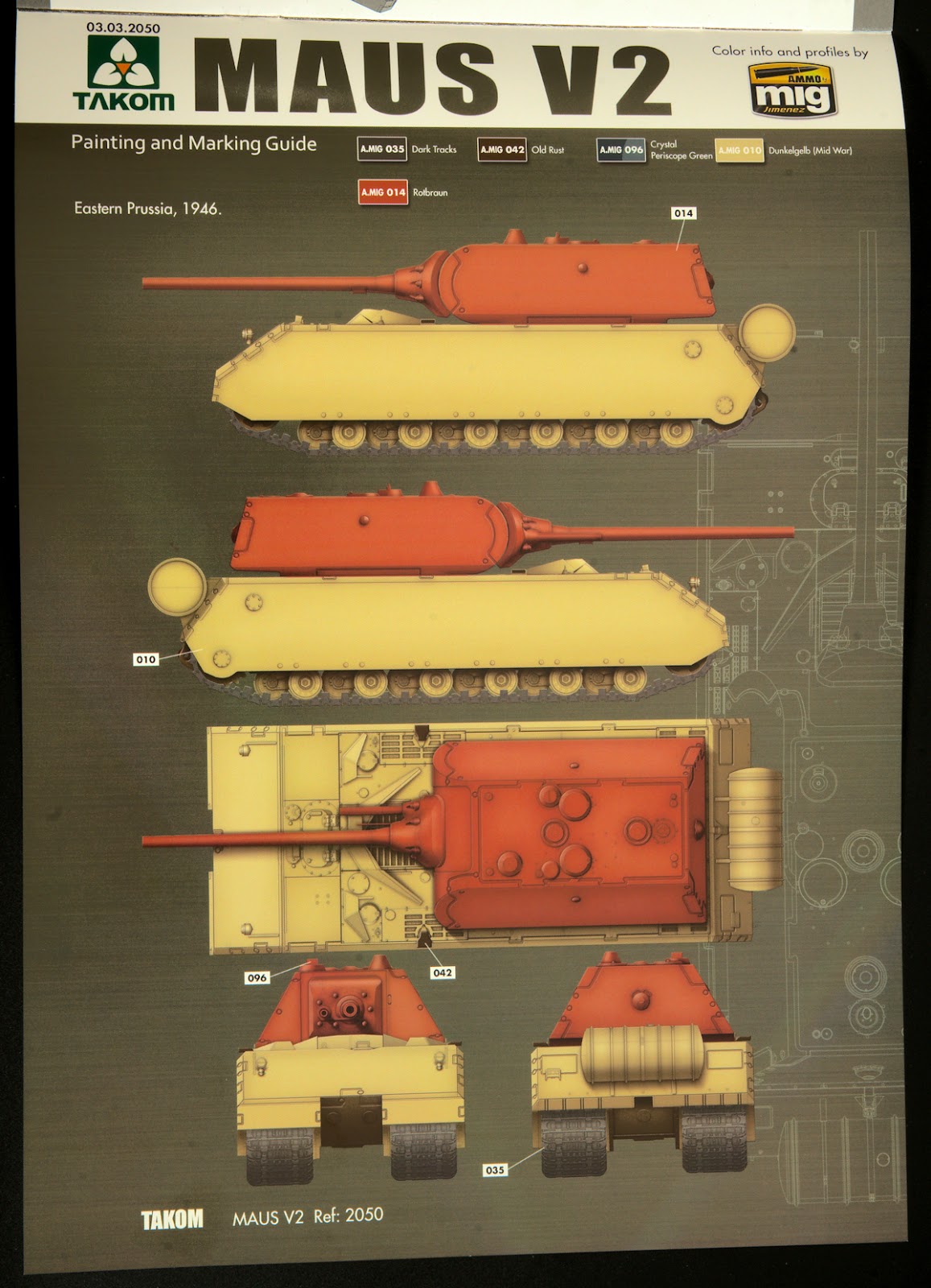 The Modelling News: In boxed: WWII German Super Heavy Tank Maus V2 from ...