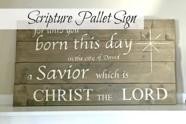 Scripture Pallet Sign