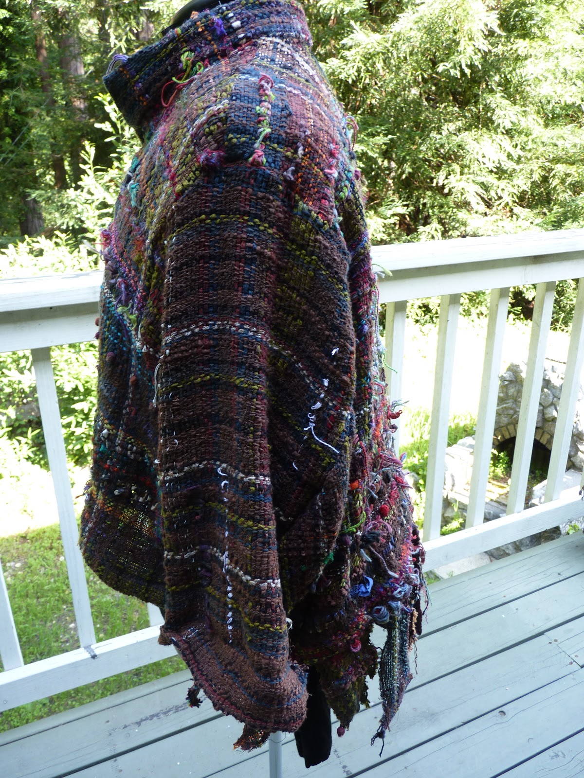 CENTERING WITH FIBER: Peace flag Saori jacket