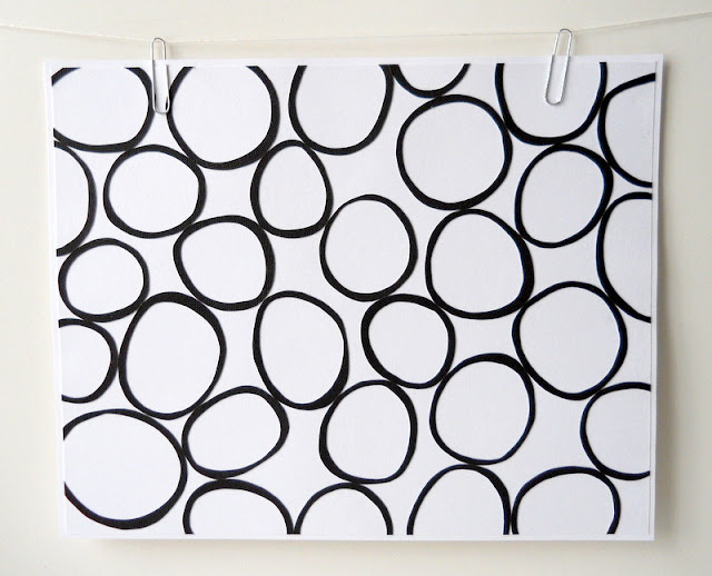 I Love Handmade: Imperfect Circles Papercut by LBCpaper
