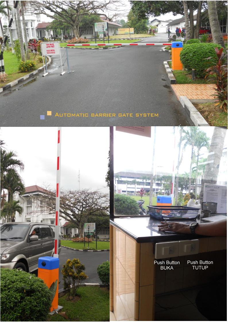 SMART PINTU BESI PRESS: Pemasangan Barrier Gate / Portal Parkir Otomatis