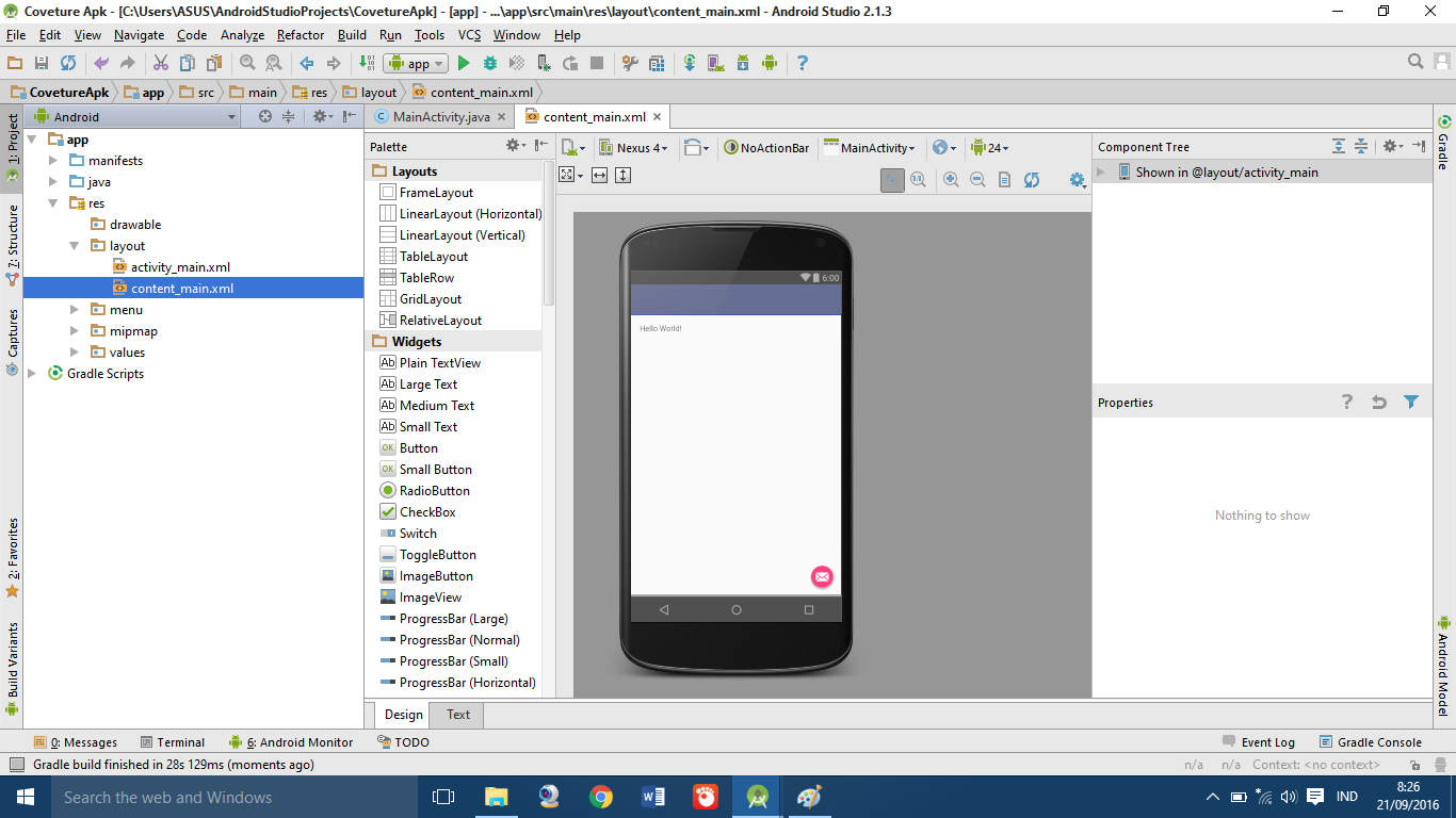 Andorid Studio - Tampilan Awal Aplikasi Android - Iman Nurachman