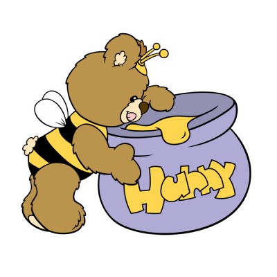 clip art and picture: Bears and honey