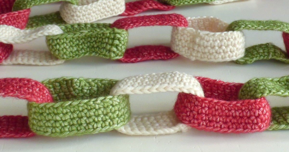 Gehaakte kerstslinger