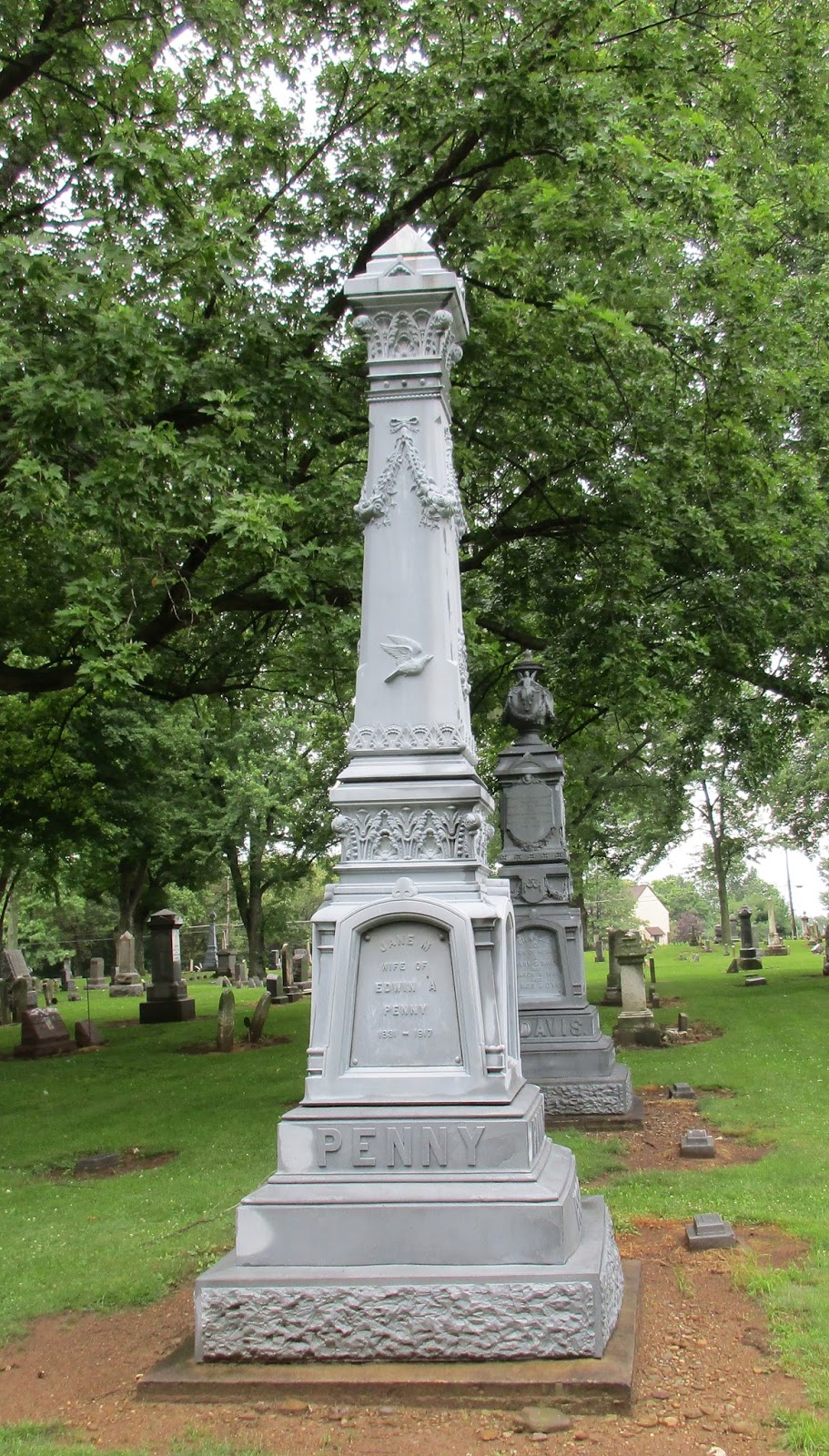 Graveyard Rabbit of Sandusky Bay: Edwin and Jane Penny Monument at ...
