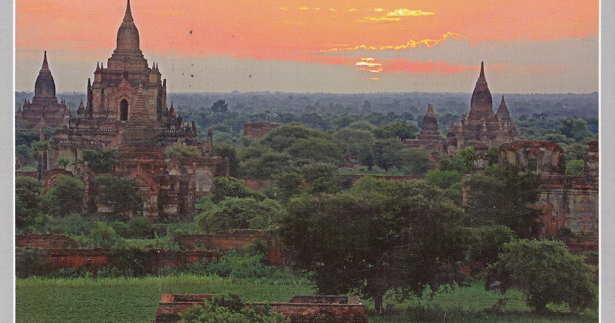 My postcard and stamp week: Myanmar: Bagan