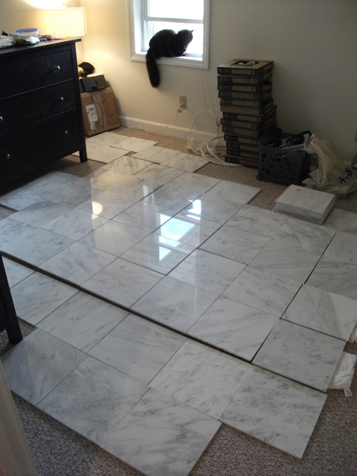 KristinMarie: At Home: Marble Floor Mapping