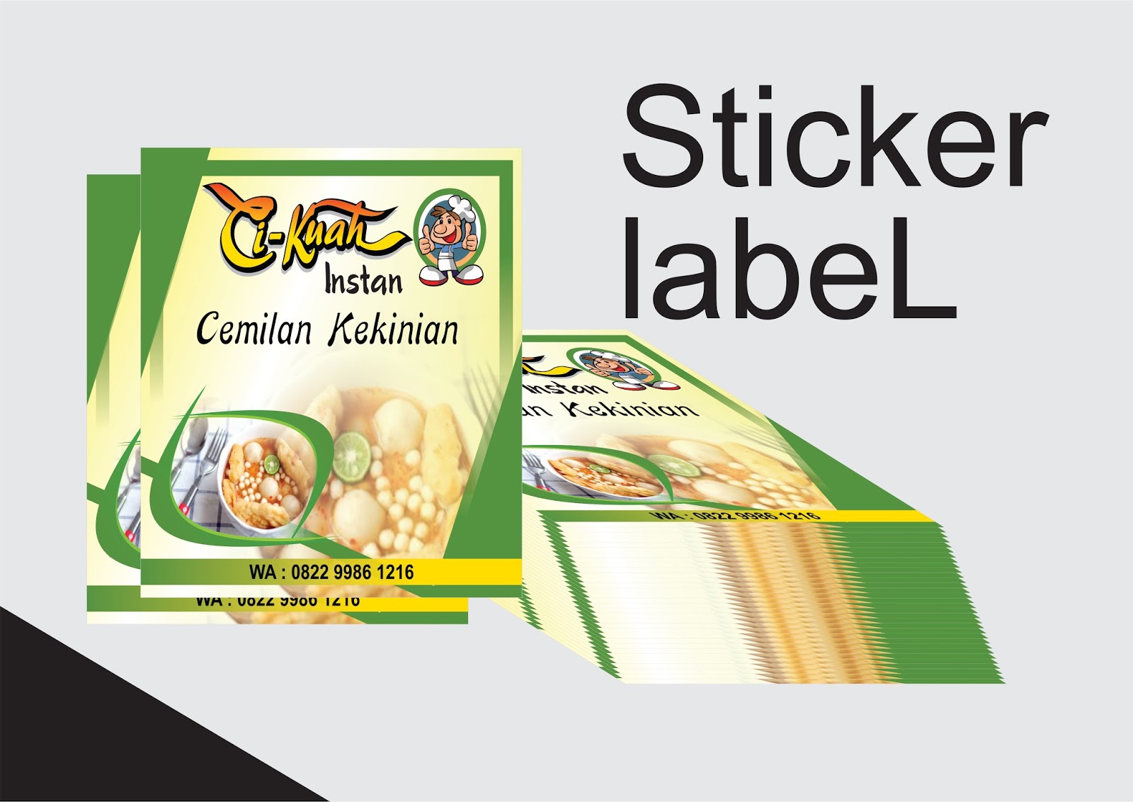 Sticker Makanan - Agen87