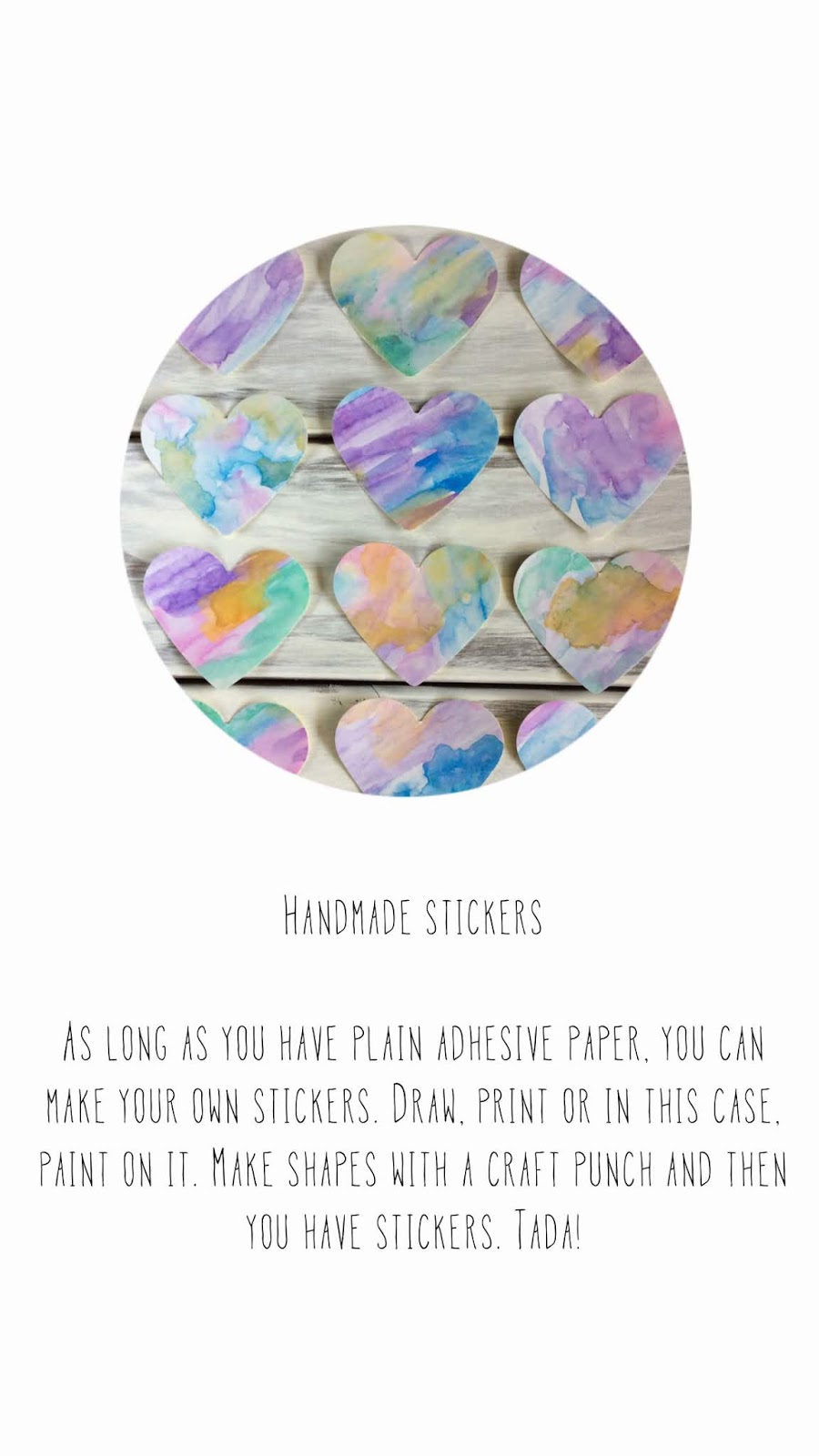 blah to TADA!: Handmade Stickers