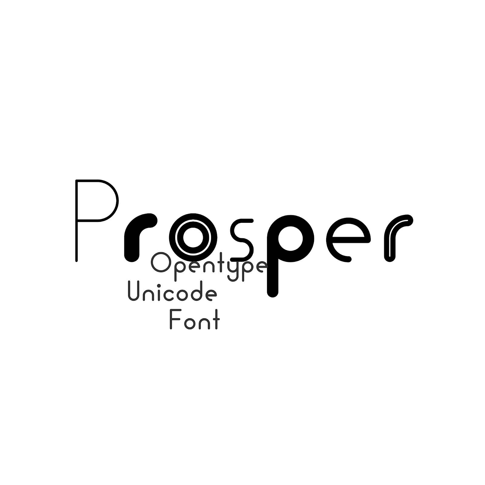 PVF Prosper #Free Style Rounded Geometric Sans-Serif Font Family