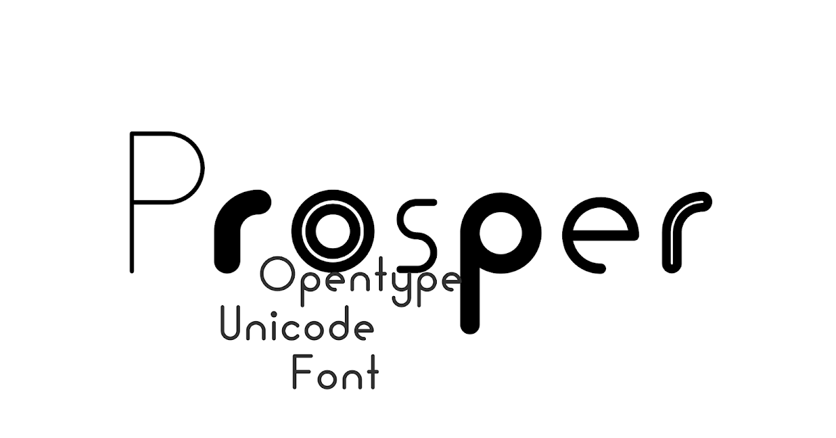 PVF Prosper #Free Style Rounded Geometric Sans-Serif Font Family