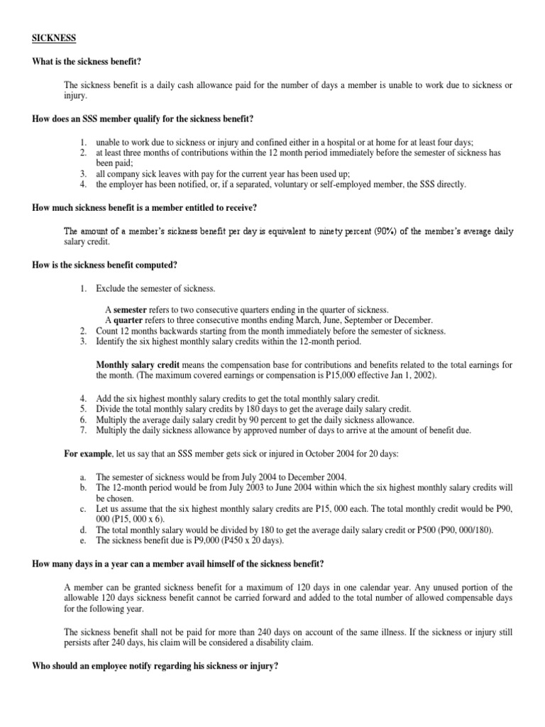 sss sickness notification form - philippin news collections