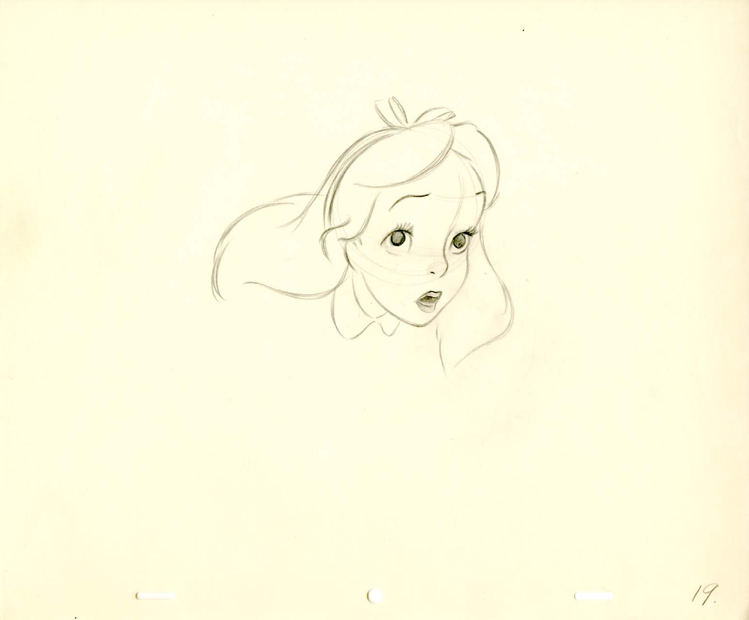 Vintage Disney Alice in Wonderland: Alice Animation Drawing - Watching ...