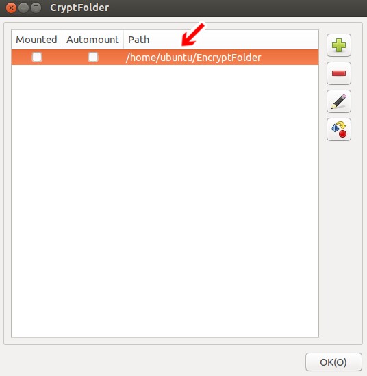 Ubuntu Cryptfolderインジケーター その6 - 登録した暗号化ファイルシステムの設定を変更する・暗号化ファイルシステムの ...