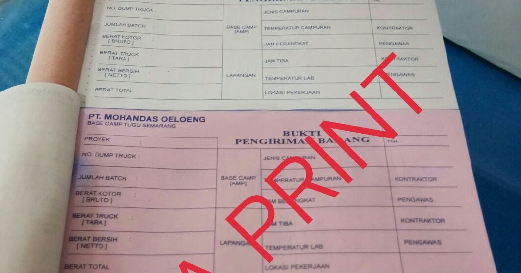 PERCETAKAN NOTA DI SEMARANG: Percetakan Nota Bukti Pengiriman Barang di ...