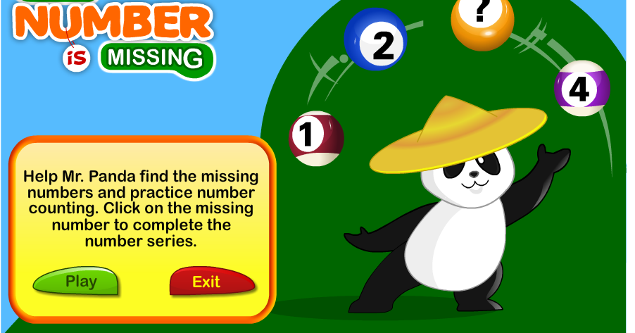 Cecilia's English Corner.: Find and Select the Missing Numbers Game.
