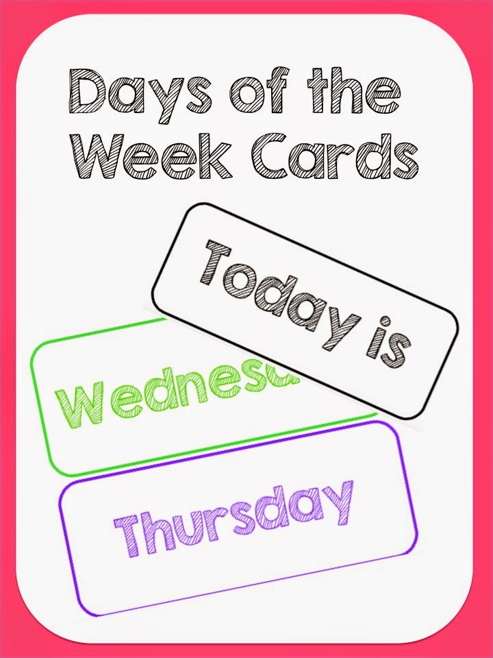 Freebie - Bilingual Days of the Week Cards - a minimalist teacher