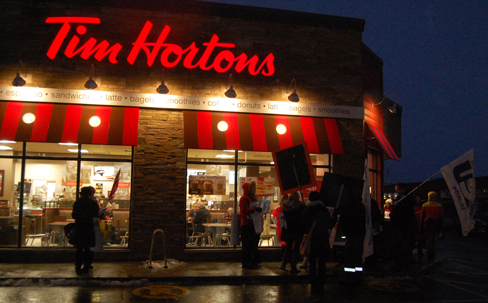 Guelph Politico: Guelph Labour Activists Help Stand Up to Tim Hortons ...