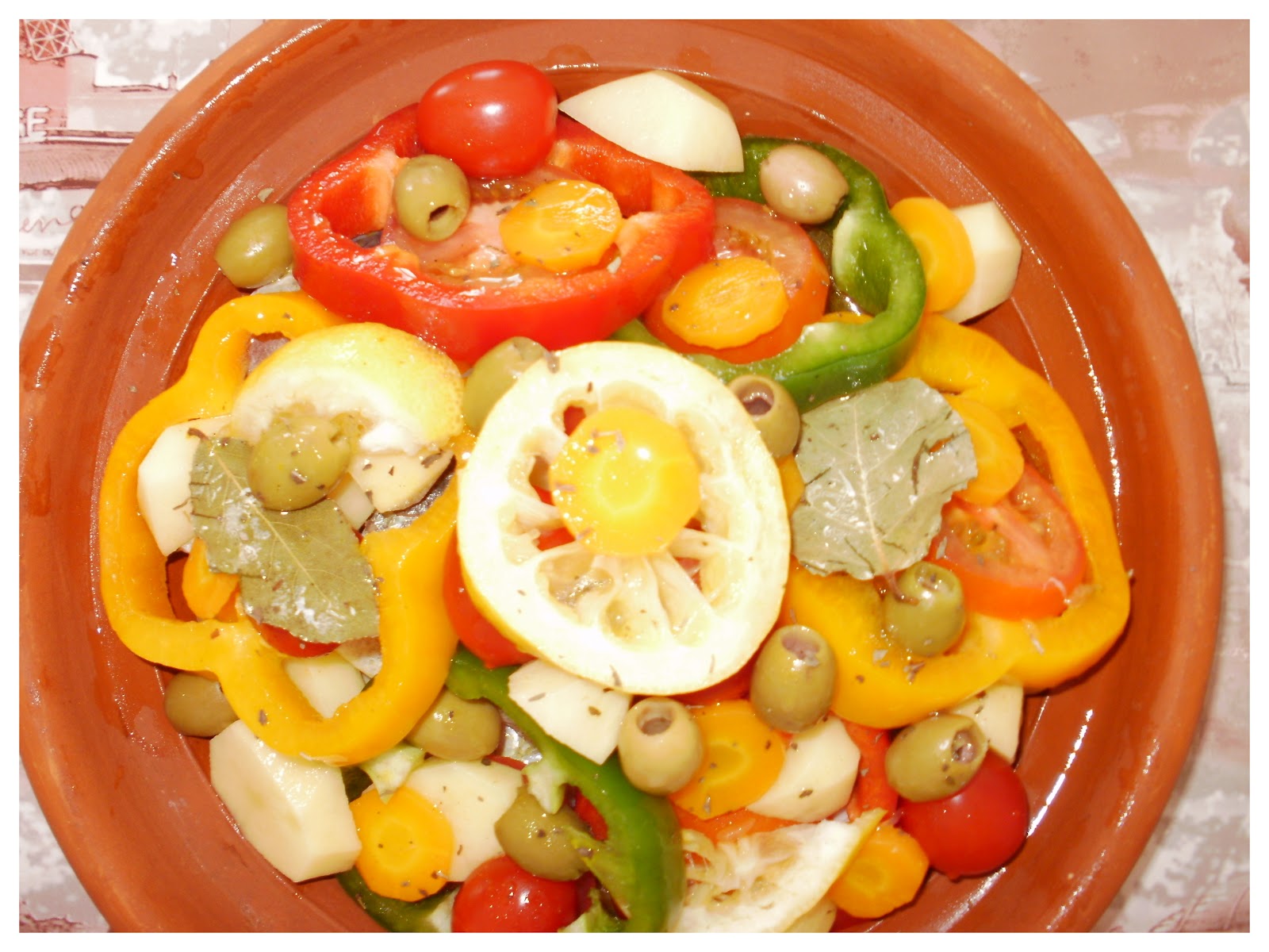 Cuisine de Nejma: Tajine de poisson (Bar)