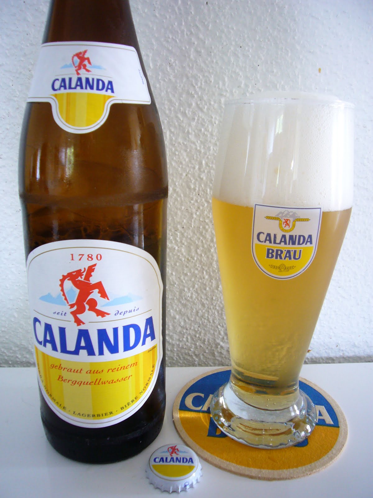 An- und Bemerkungen: Bier 67: Calanda Lager