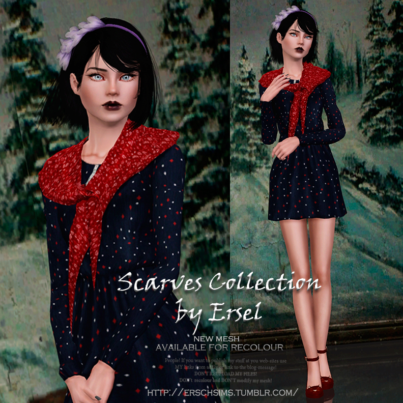 Scarves Collection by Ersel REUPLOADED | ErSch Sims