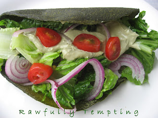 Dill and Caraway Wraps (with Spirulina)