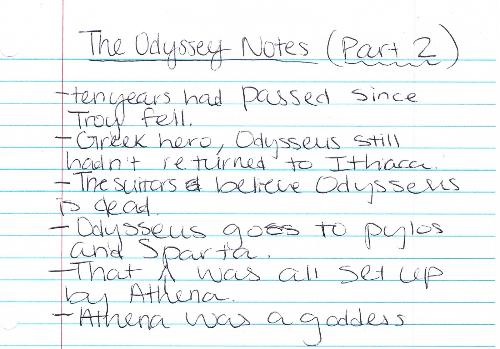The Odyssey: The Odyssey Notes (PART 2)