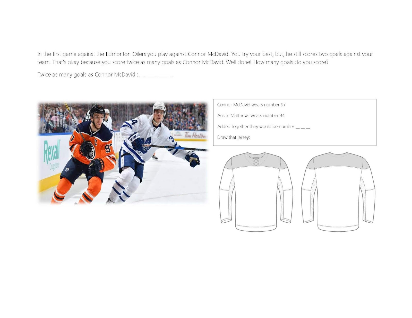 The Place Under The Pine: HOCKEY THEMED WORKSHEET FOR MATH AND GEOGRAPHY