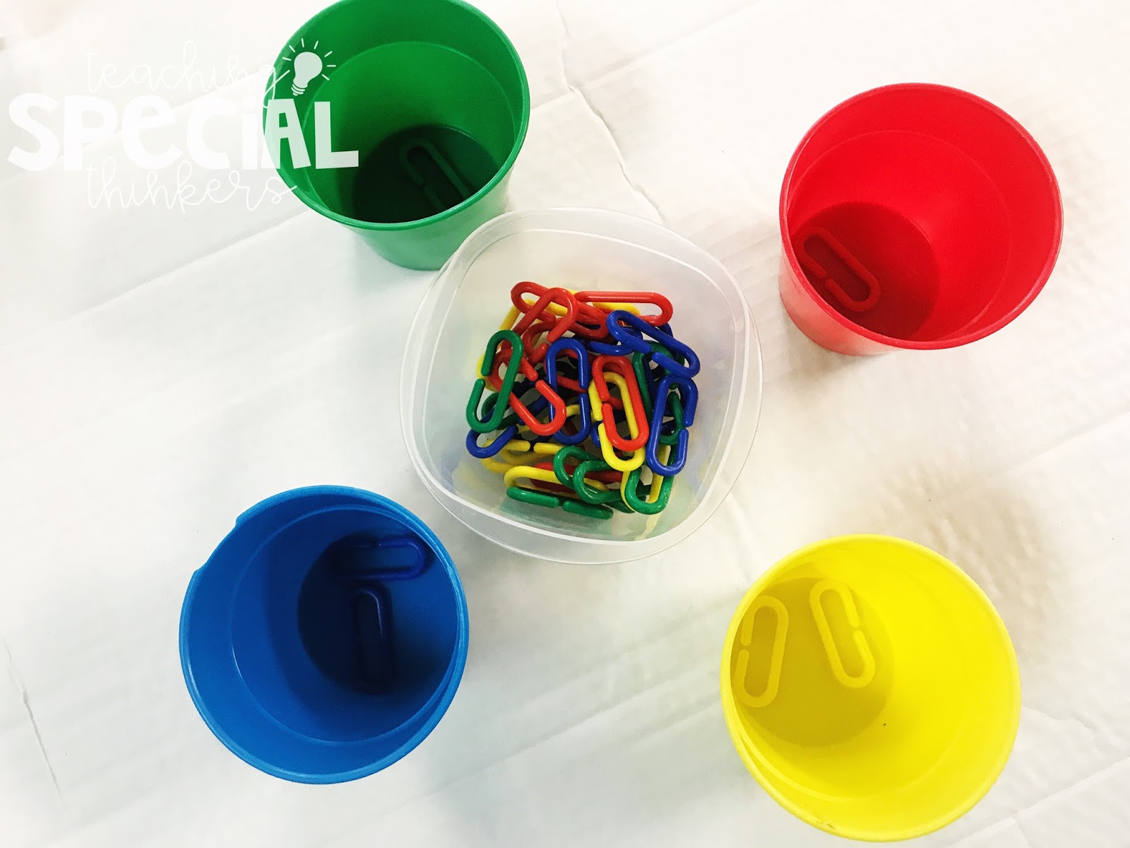 Color Matching and Color Sorting Work Tasks - Teaching Special Thinkers